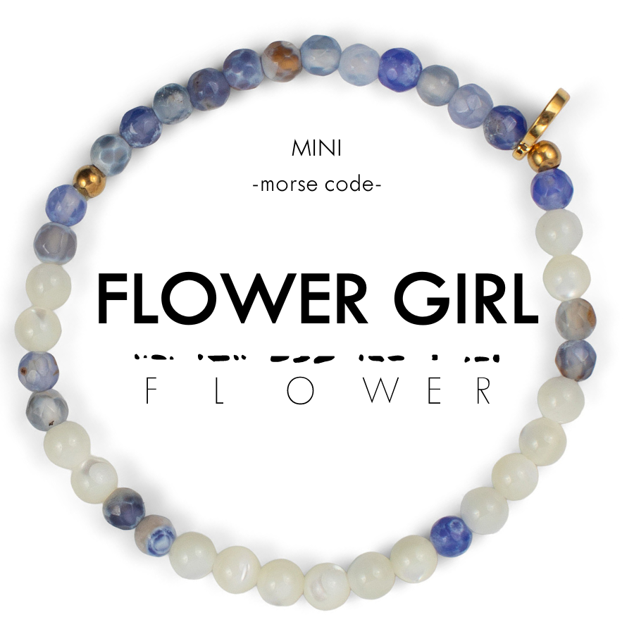 MINI Morse Code Bracelet | FLOWER GIRL – Military Alphabet Store